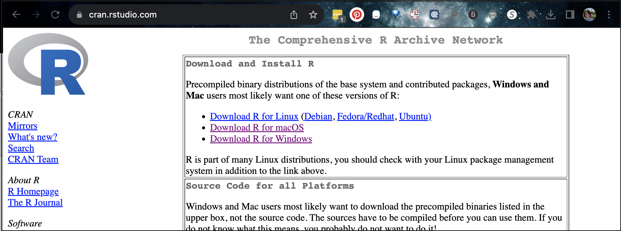 Installing R/R-Studio | STAT462 Lab Book 2024
